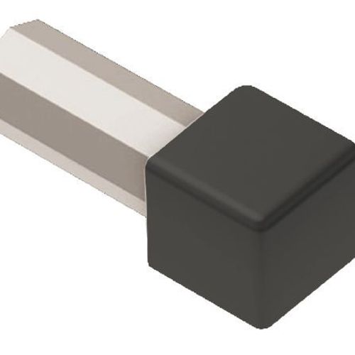 Schluter - QUADEC Outside Corner 90° - Aluminum Traffic Grey 7/16" - ED ...