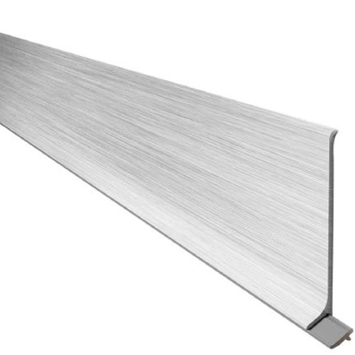 Schluter - DESIGNBASE-SL Wall Base Profile - Aluminum Brushed Stainless ...