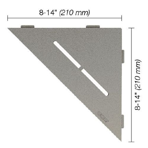 Schluter - SHELF-E Triangular Corner Shelf Pure Design - Aluminum Stone ...