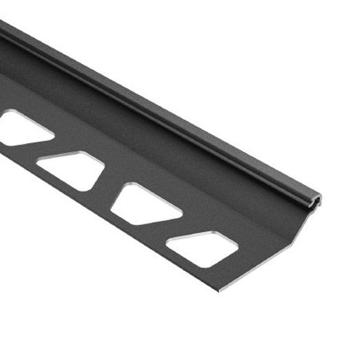 Schluter - FINEC-SQ Finishing and Edge Protection Profile Aluminum Dark Anthracite 7/16" x 8' 2 ...