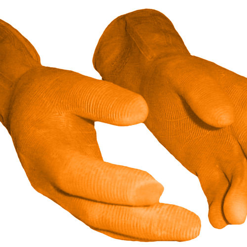 Troxell - Gants de carreleur orange - Medium | FloorBox
