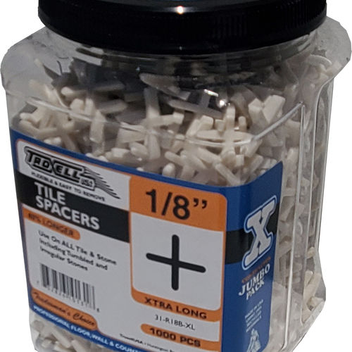 Troxell - Tile Spacer Daddy Long Legs Cross-Shape 1/8" (Pack of 1000 ...