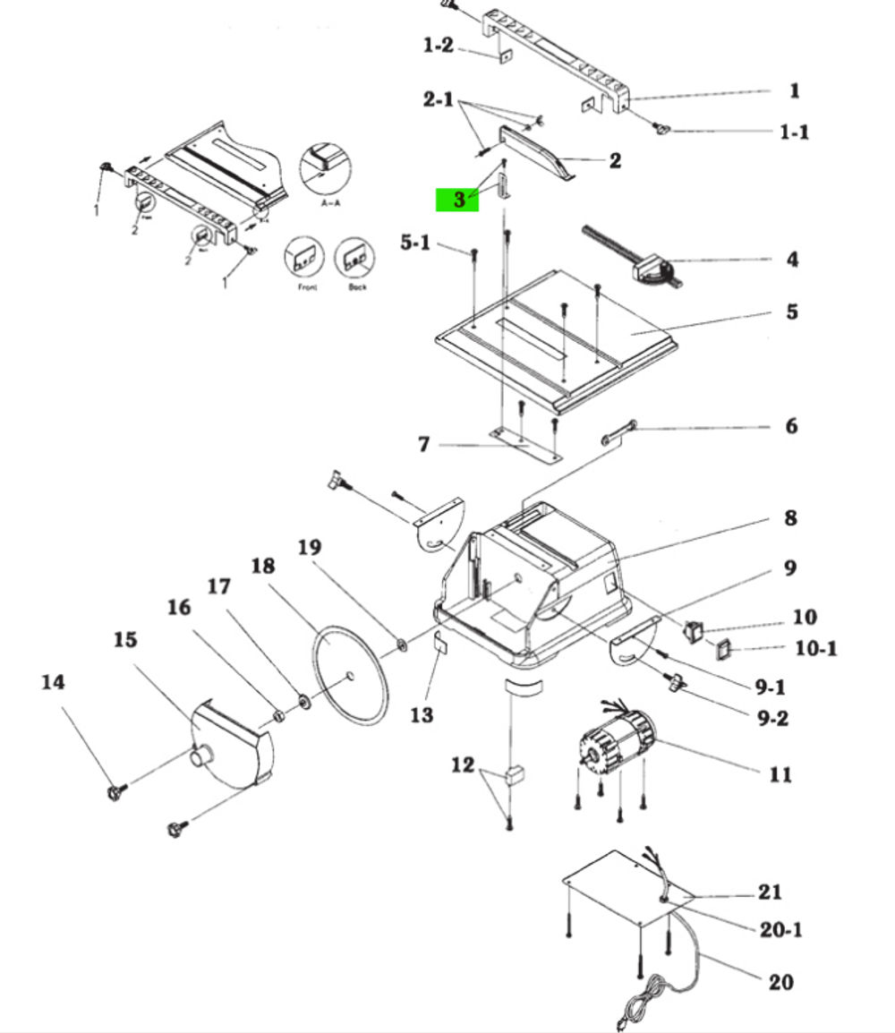 QEP Screw Set for Guard Support Set of 60087 (60087-6) | FloorBox