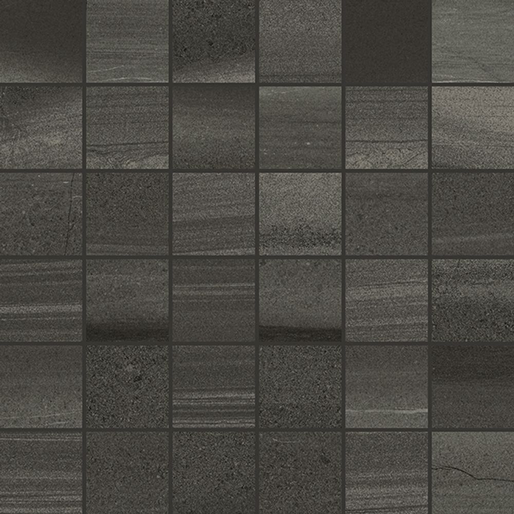 Centura Floor Tiles Linear Stone Black Matte 12" x 12" (59434) | FloorBox