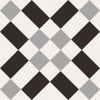 Centura - Floor Tiles Patchwork Black & White 02 Matte 8" x 8" - PBW02 ...