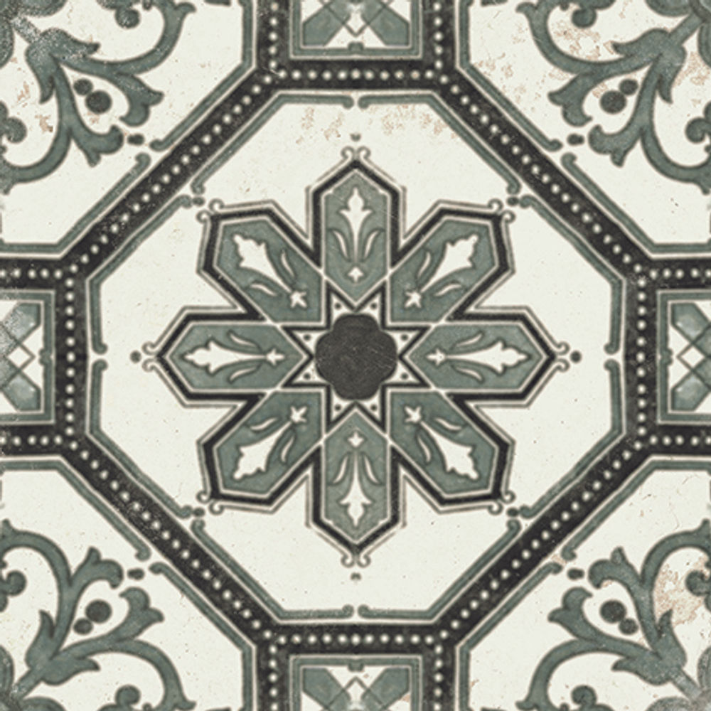 Centura Floor Tiles New Vintage Decoro 18 Natural 8" x 8" (VINDEC18 ...
