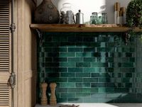 Centura Wall Tiles Artisan Moss Green Glossy 2-1/2" x 8" (5.28 sqft/box ...