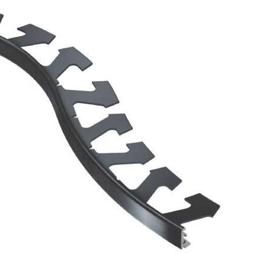 Schluter - JOLLY Wall Flexible Edge Trim Anodized Aluminum Brushed ...