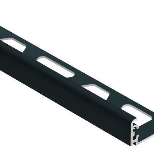 Schluter - JOLLY Wall Tile Edge Trim - Aluminum Black Matte 1/2" (12.5 ...
