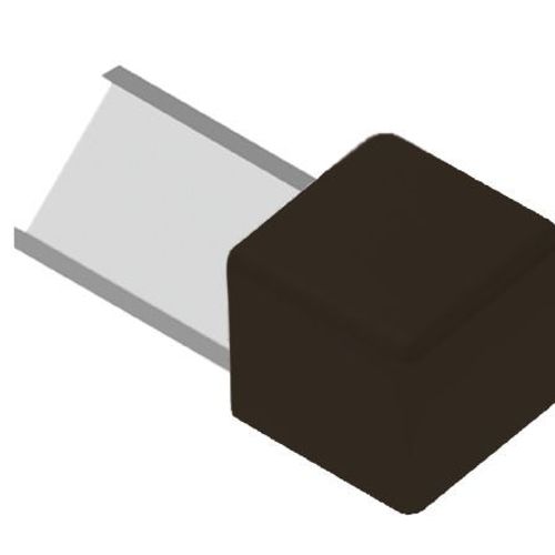 Schluter - QUADEC Outside Corner 90° Aluminum Black Brown 3/16" | FloorBox
