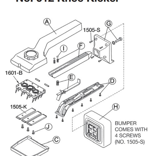 Crain - Pin Plate For Kicker (#612) - 1612-B | FloorBox