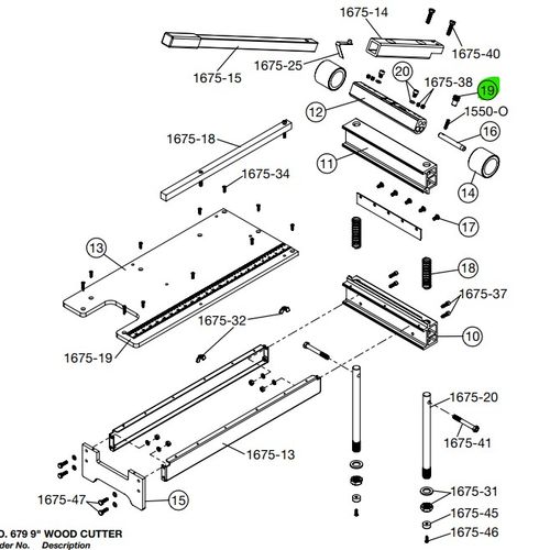 Crain - Safety Lock Thumb Screw for No. 679 Wood Cutter - 1679-19 ...