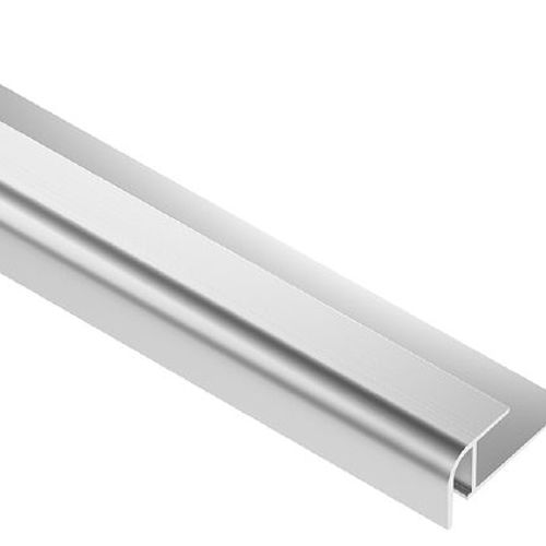 Schluter - VINPRO-RO Bullnose Aluminum Anodized Brushed Chrome 1/2" (12 ...