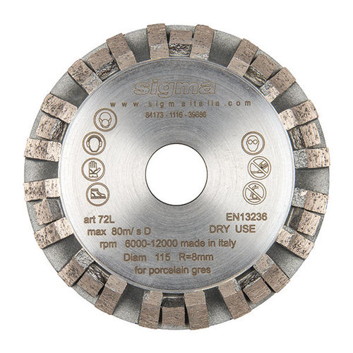 Sigma - Long Life Diamond Grinding Wheel - Diameter 115 mm / Hole 22.2 ...