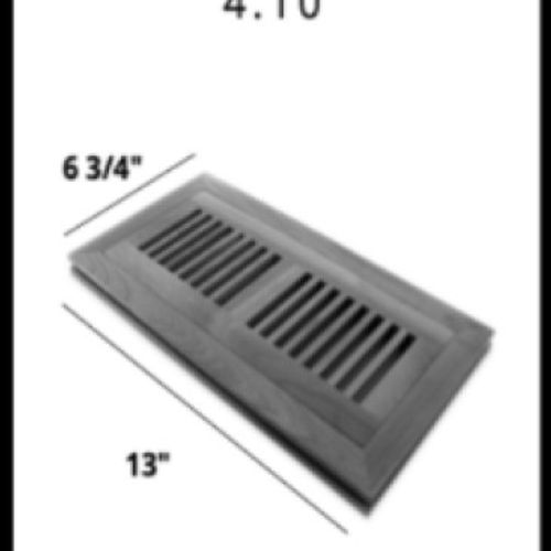 Biyork - Hardwood Nouveau 6 Greystone Floor Vent 4" x 10 ...