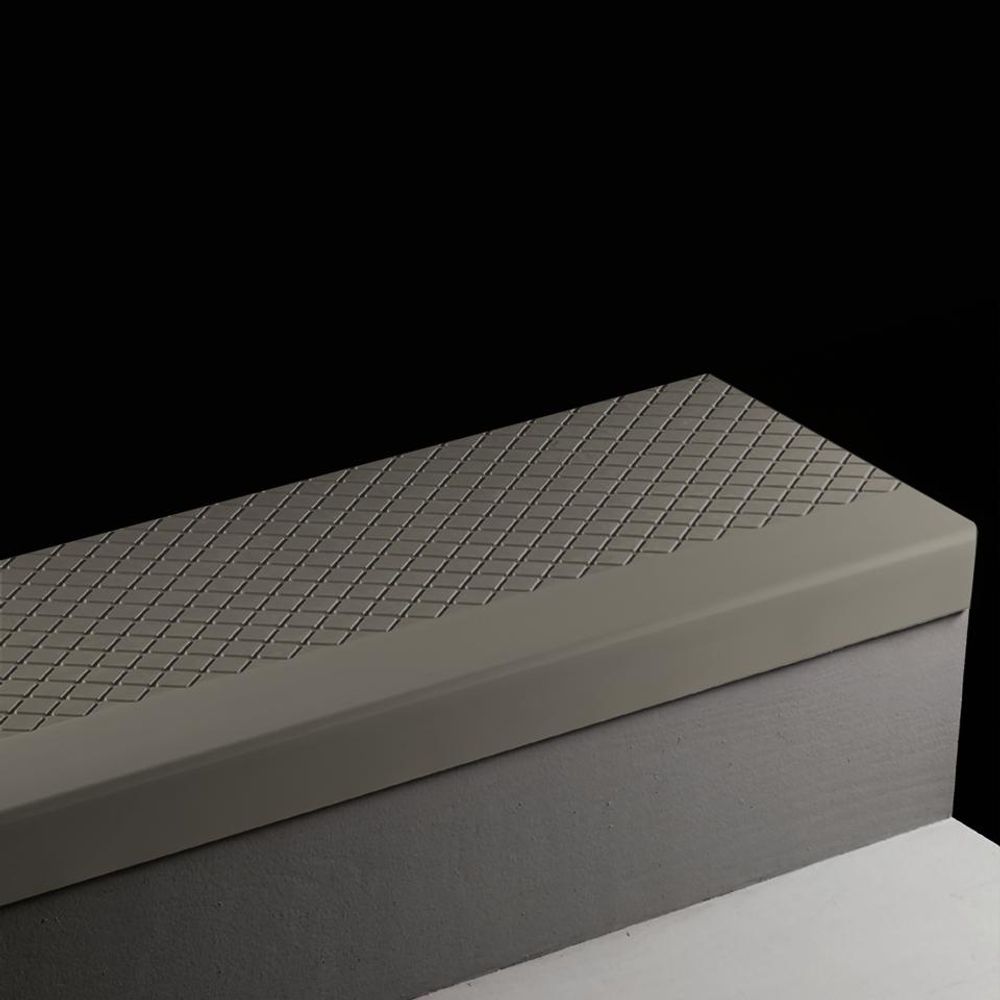 Johnsonite Angle Fit Rubber Stair Tread Diamond #40 Black with Insert ...