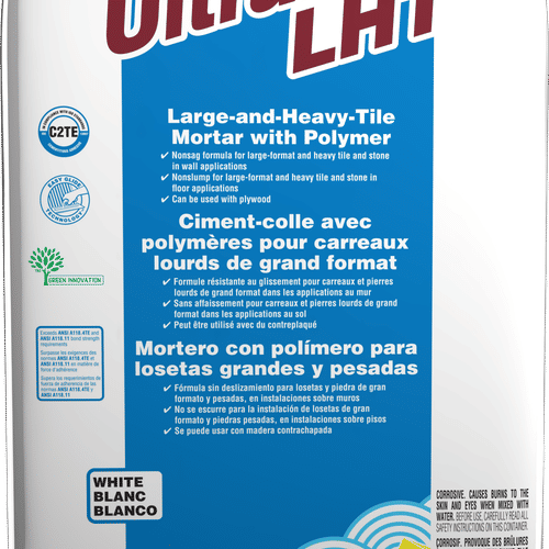 Mapei - Ultraflex LHT Professional Large & Heavy Tile Mortar White 22.7 ...