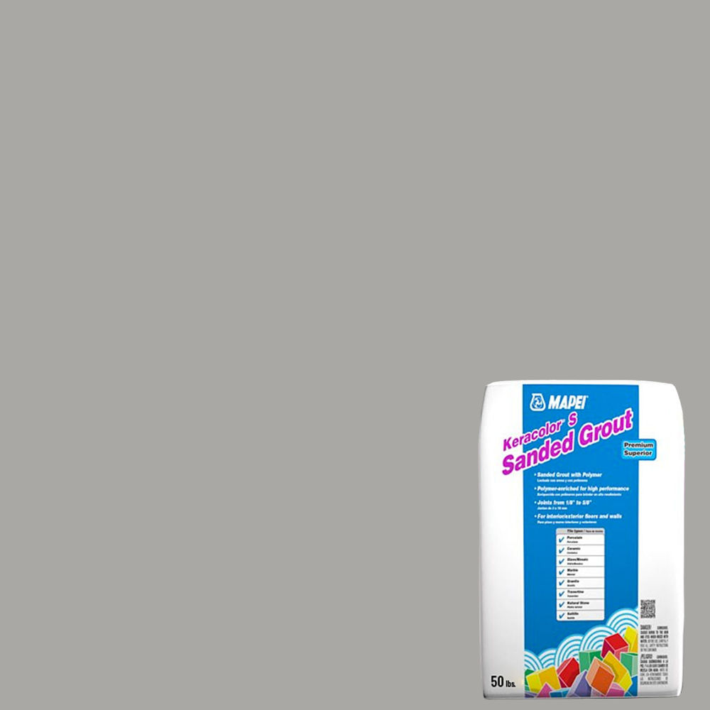 Mapei Keracolor S Coulis avec sable et polymères - #27 Argent - 50 lb ...