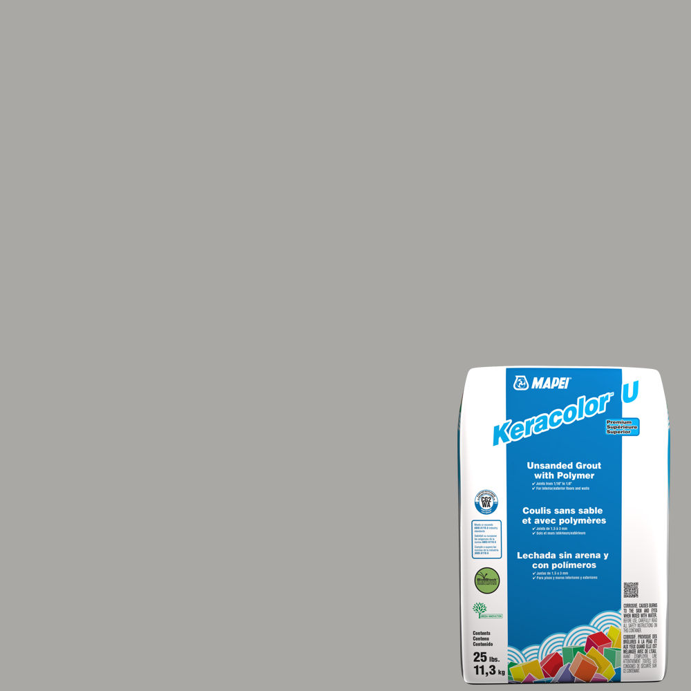 Mapei Keracolor U Unsanded Grout with Polymer - #27 Silver - 25 lb ...