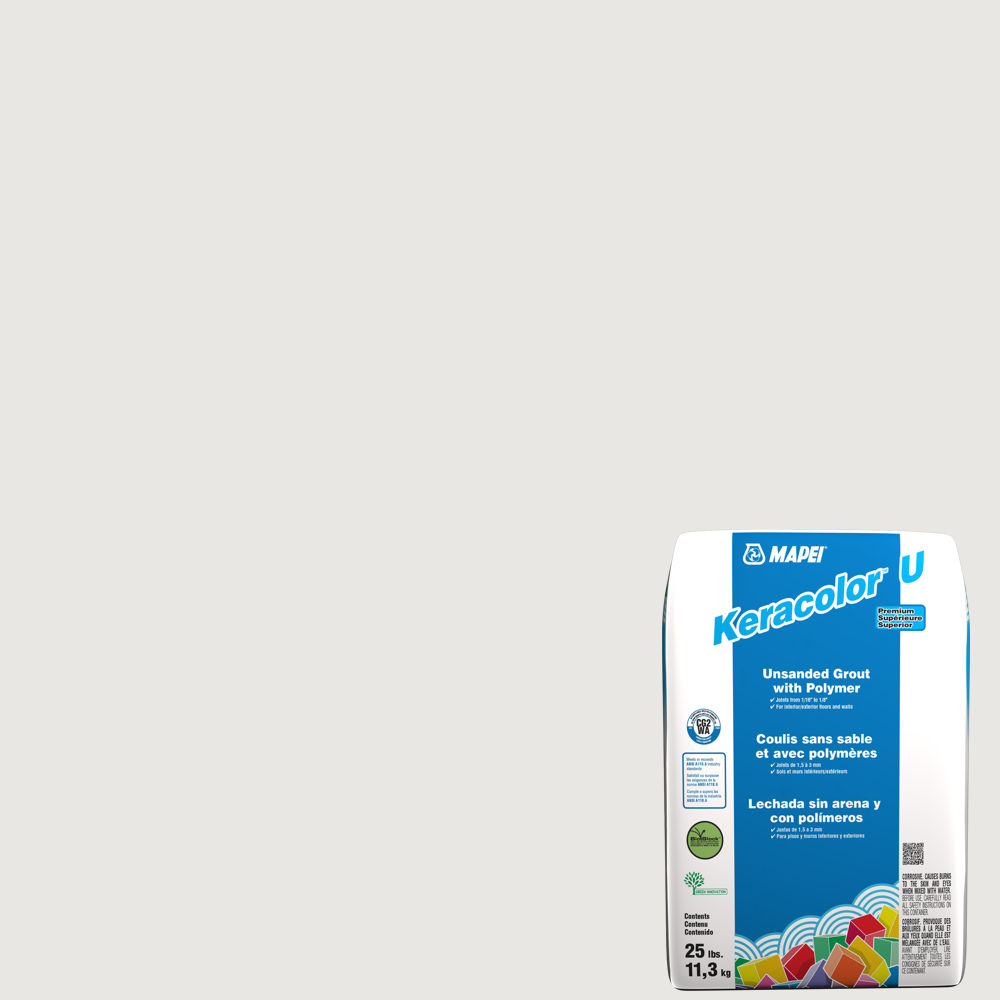 Mapei Keracolor U Unsanded Grout with Polymer - #38 Avalanche - 25 lb ...