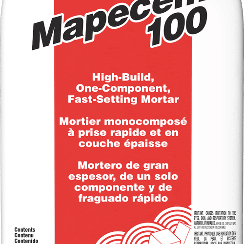 Mapei - Mapecem 100 Mortier à prise rapide et en couche épaisse 50 lb ...