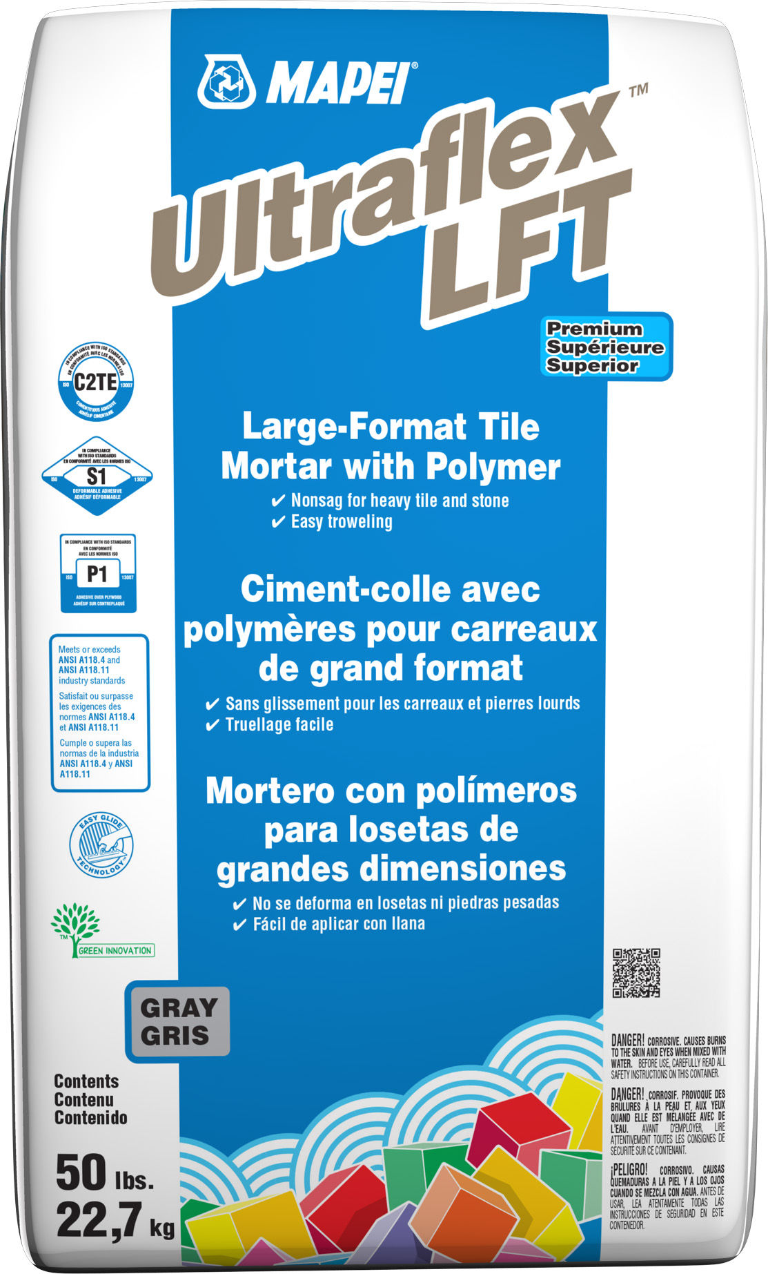 Mapei Ultraflex LFT Ciment-colle pour carreaux lourds de grand format ...