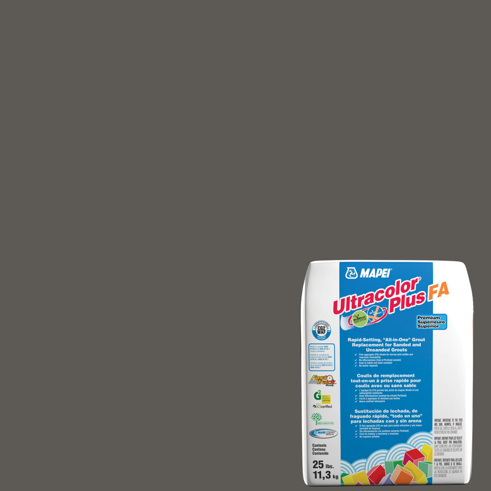 Mapei Ultracolor Plus FA Rapid-Setting All-in-One Grout - #47 Charcoal ...